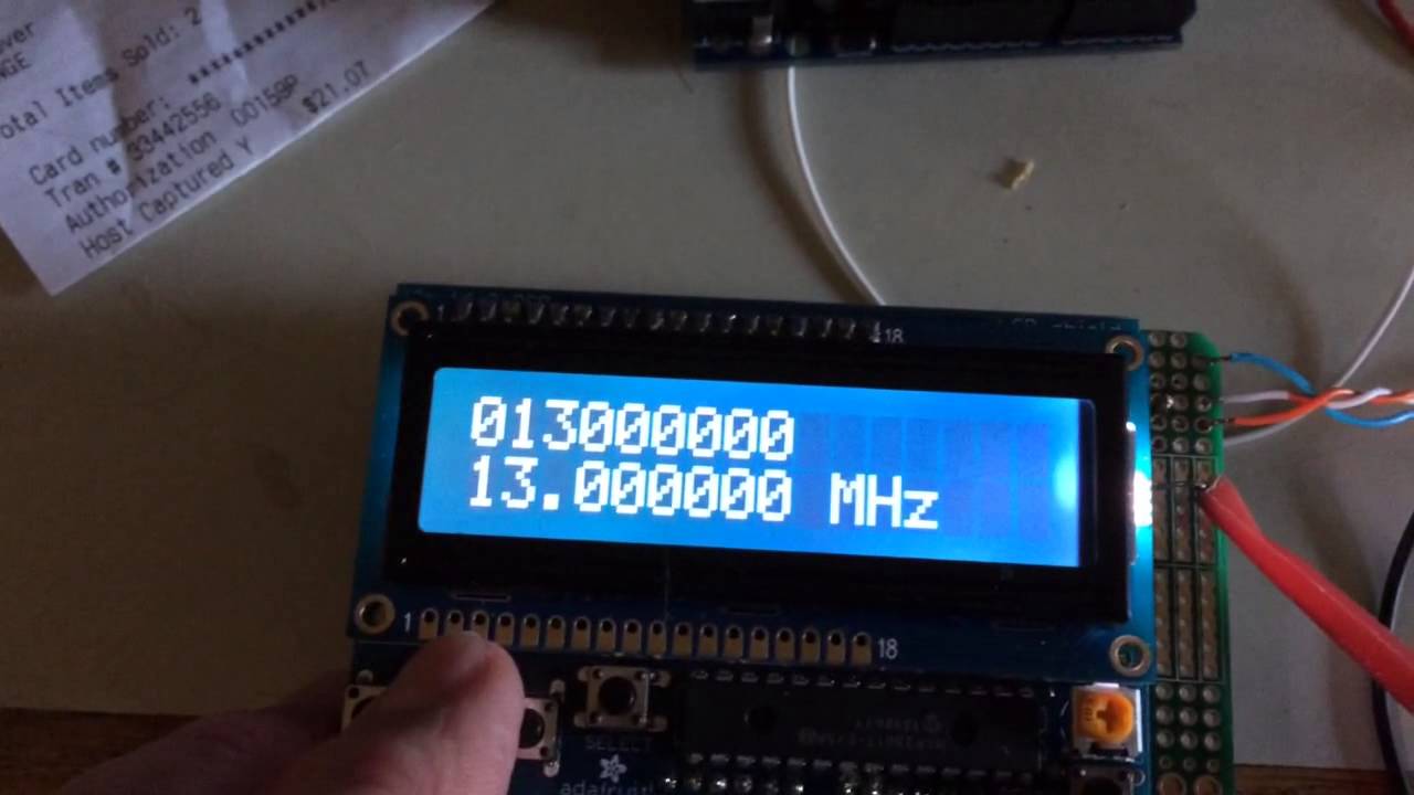 Si570 controlled by Arduino - YouTube