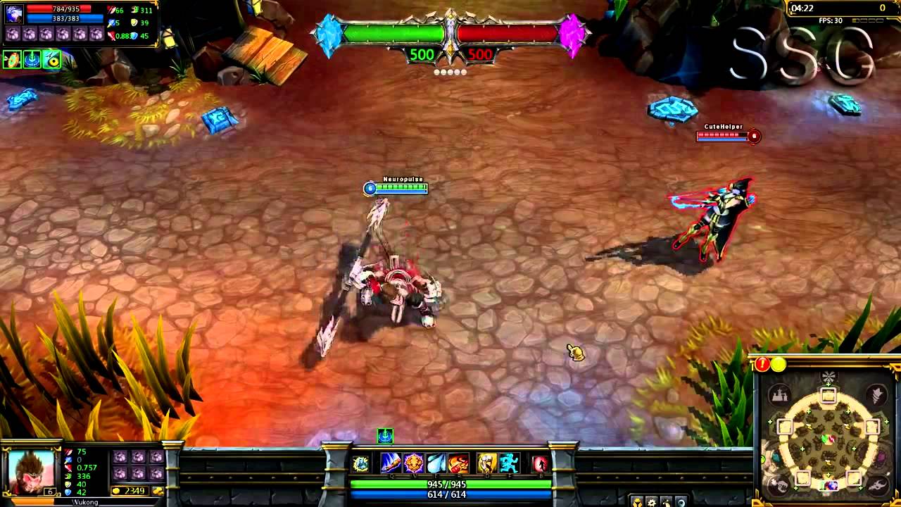 The Ruby Assassin Wukong LOL Custom Skin ShowCase - YouTube