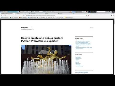 How to create and debug custom Python Prometheus exporter - YouTube