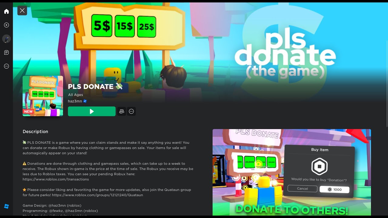 playing donation games - YouTube