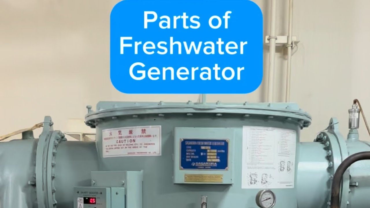 PARTS OF FRESHWATER GENERATOR - YouTube