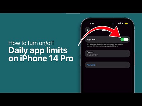 How to Enable or Disable App Daily Time Limits on iPhone 14 Pro iOS 26