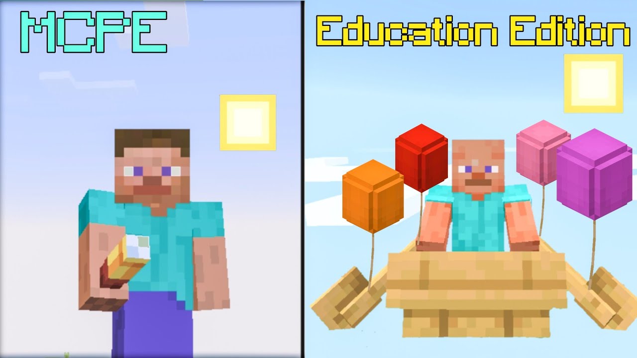 Minecraft Pe Vs Minecraft Education Edition Features Hindi - YouTube