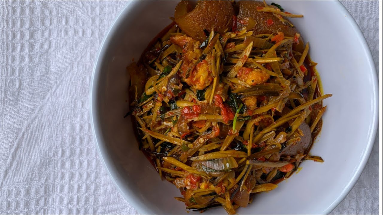 HOW TO MAKE UGBA SAUCE| UGBA SAUCE AND OVEN ROASTED SWEET POTATOES AND ...