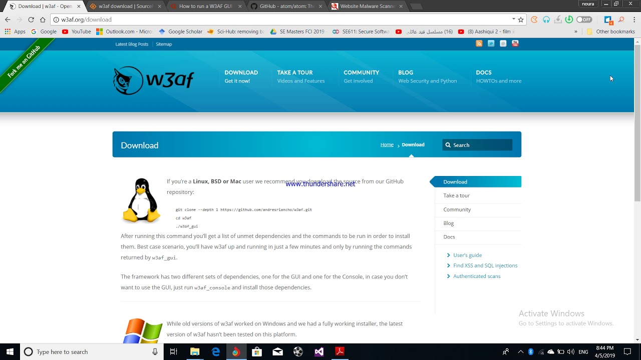 how we can download w3af - YouTube