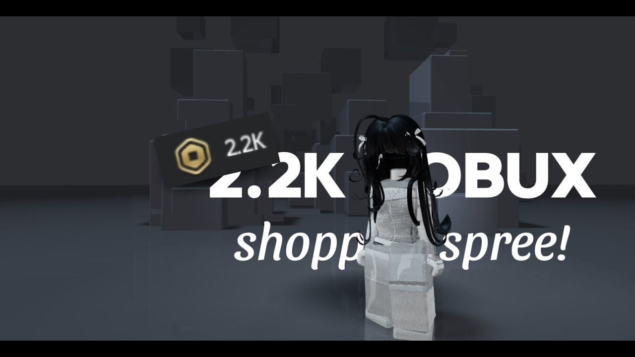 2.2k robux shopping spree!! // 600 subs special! - YouTube