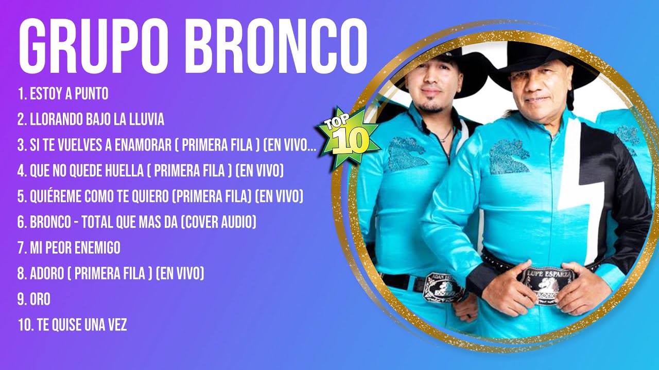 Grupo Bronco Latin Songs Playlist Full Album ~ Best Songs Collection Of ...
