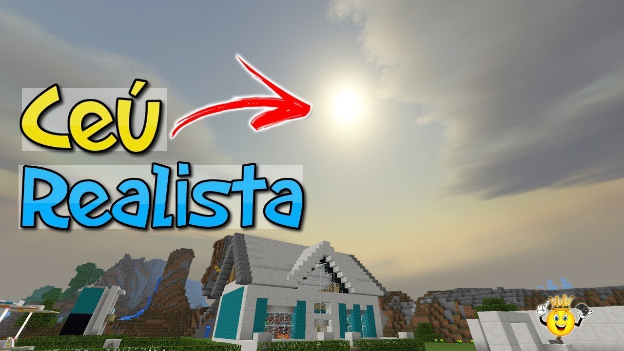 Como colocar céu realista no Minecraft. - YouTube