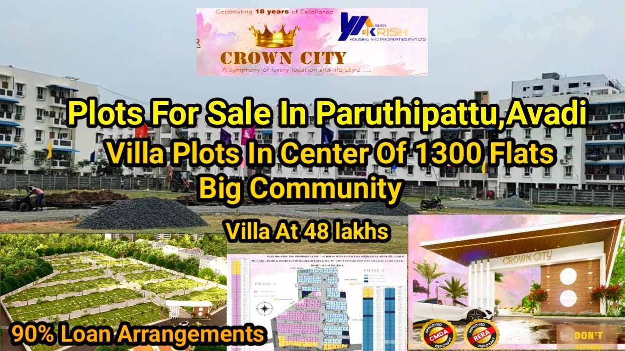 Plots For Sale In Avadi,Paruthipattu RTO|Villa At 48 Lakhs |Low Budget ...