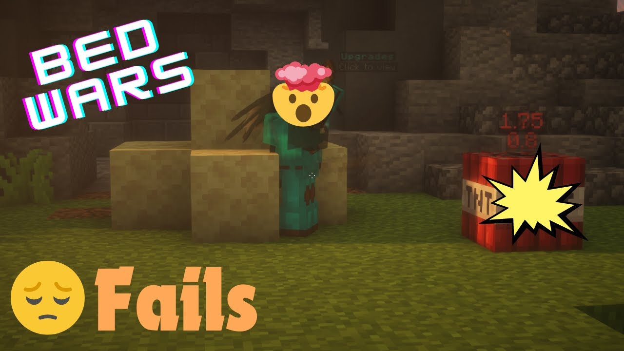 Minecraft BEDWARS epic Fails ft @craftwarrior1016 - YouTube