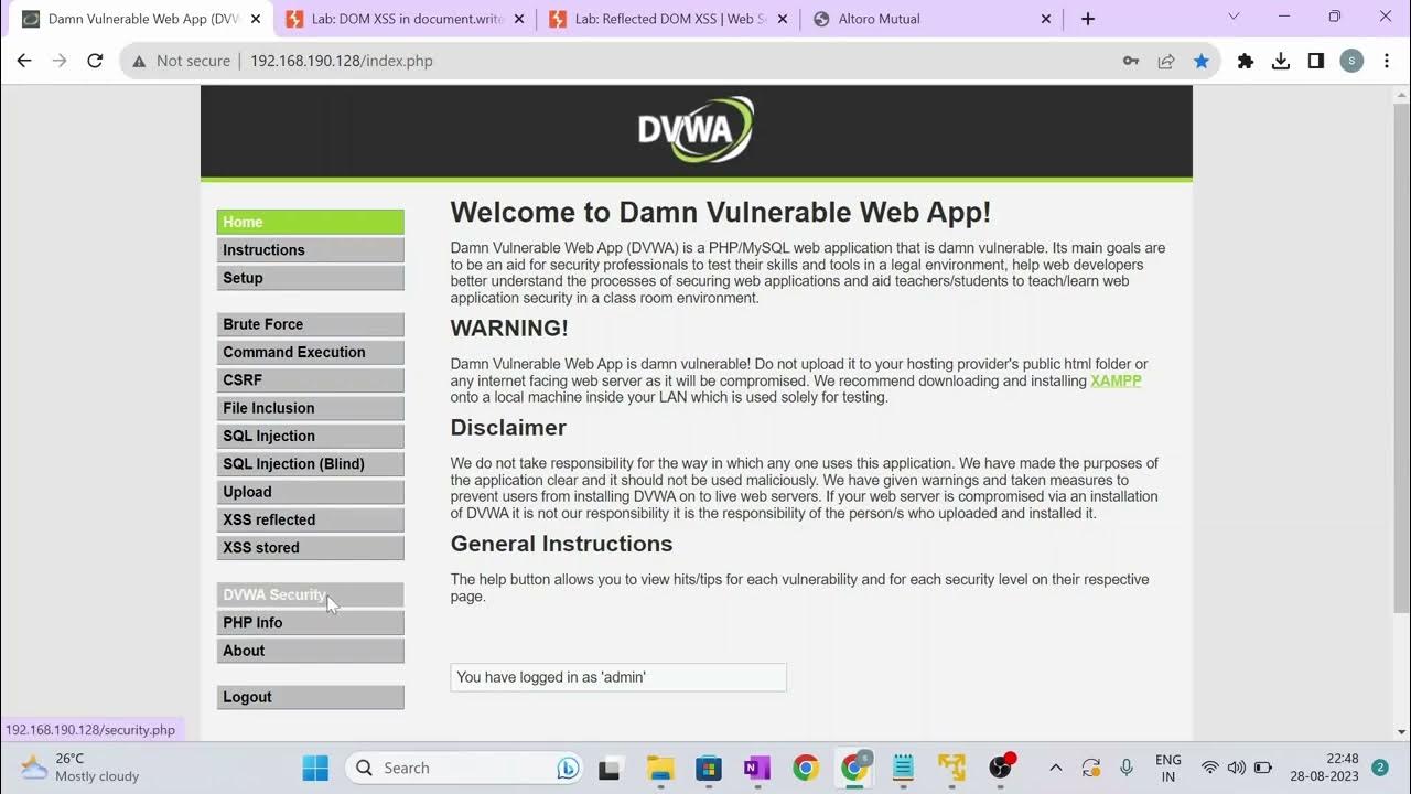 Cross Site Scripting - Stored XSS step by step using DVWA - YouTube