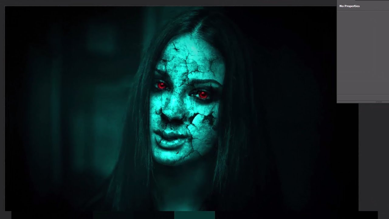 Horror effect photoshop tutorials - YouTube