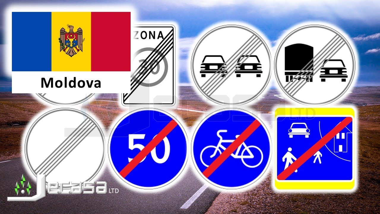De-Restriction Traffic-Road Signs in Moldova (Chișinău, Bălți, Tiraspol ...