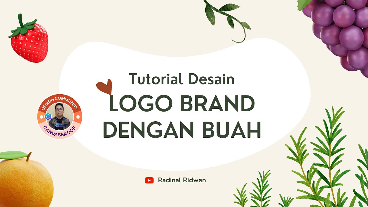 Tutorial Desain Logo Brand dengan Elemen Buah di Canva [Wajib Save] 🍊 ...