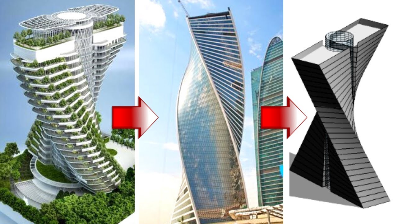 Edifício helicoidal de 30 pavimentos em 12 Minutos no Revit - Tutorial ...