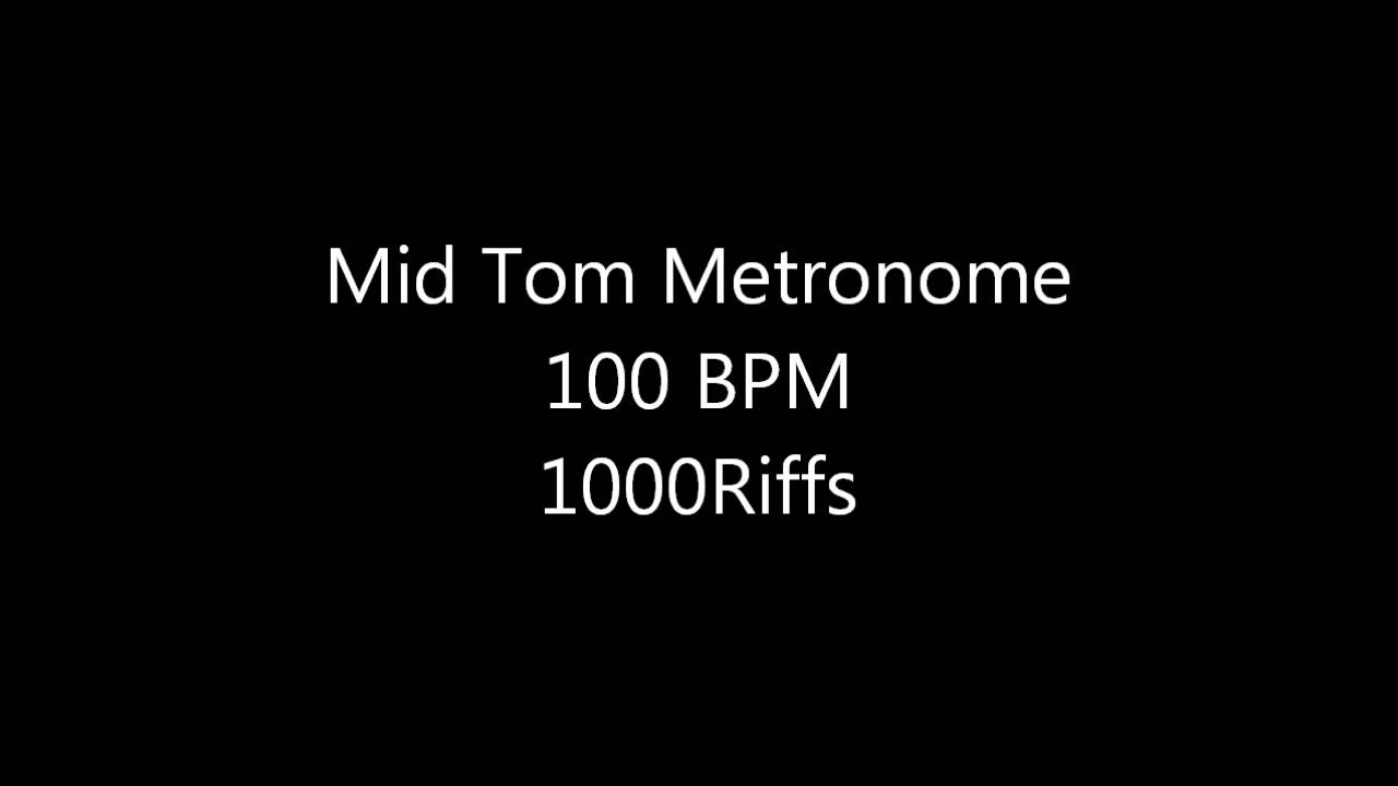 Mid Tom Metronome - 100 BPM - YouTube