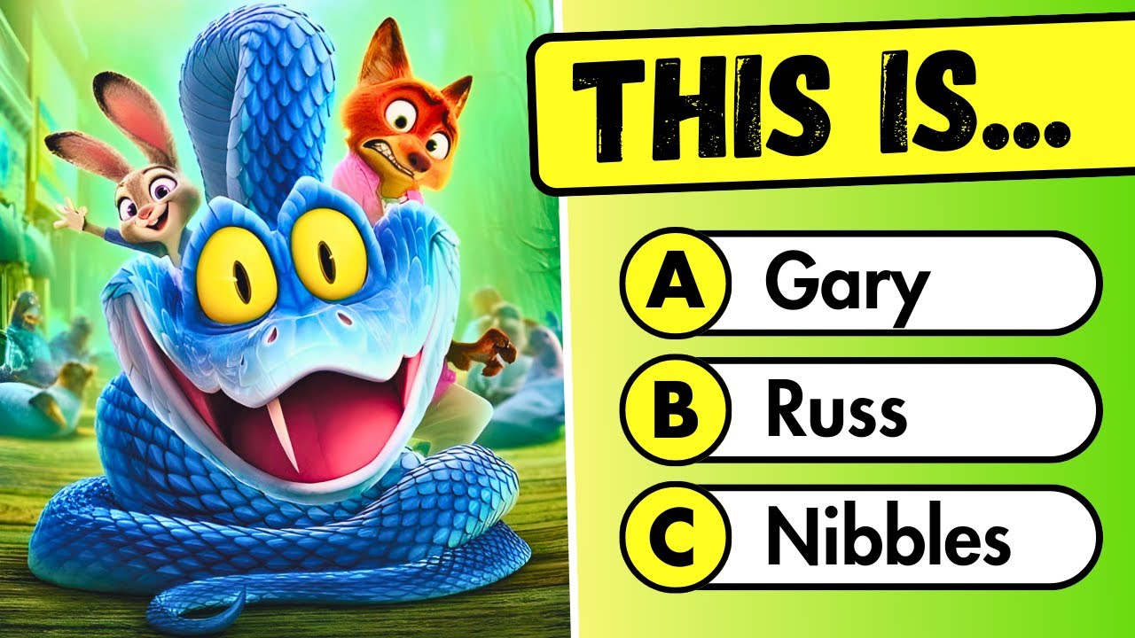 Zootopia 2 Movie Trivia Quiz 👀🔥~ Judy Hopps, Nick Wilde, Gary De'Snake ...