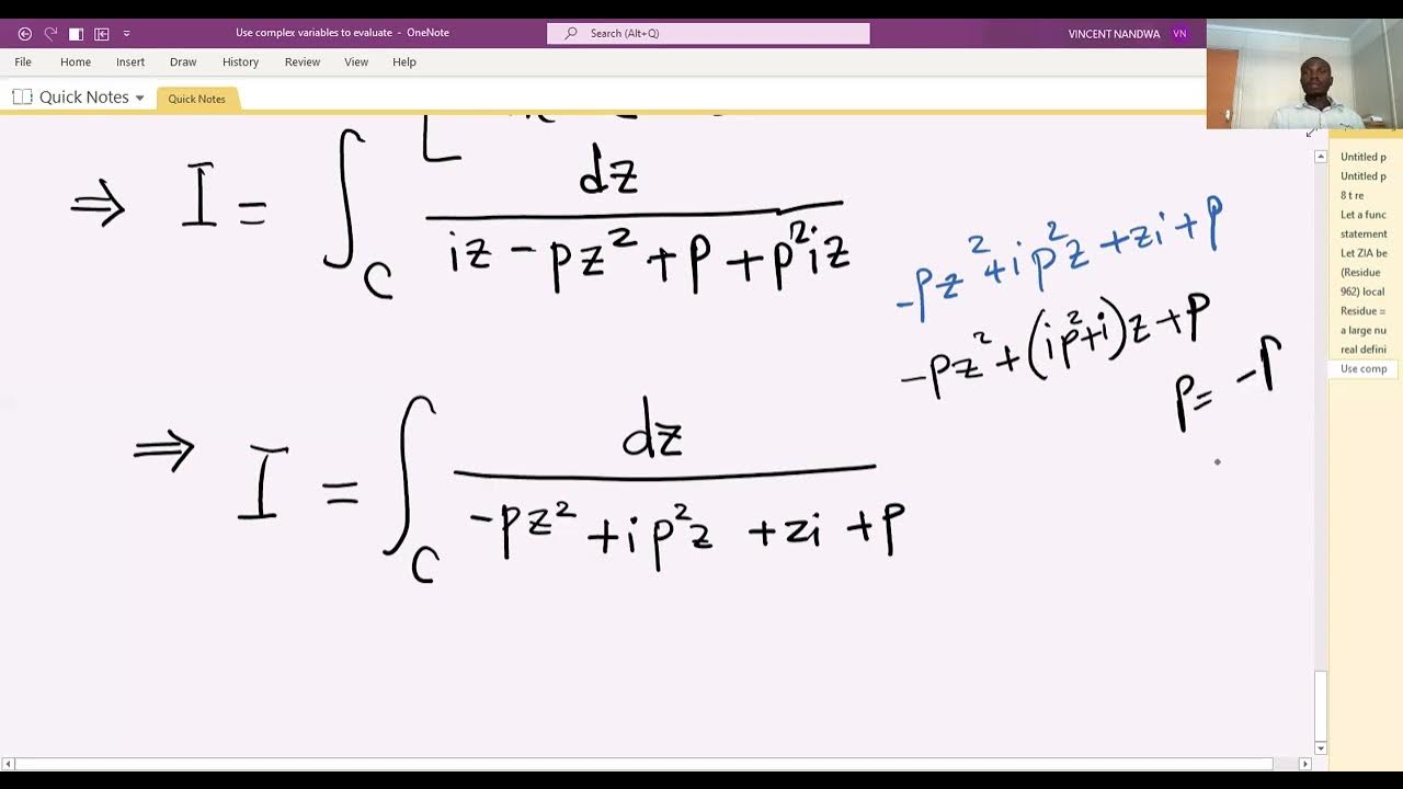 Evaluation of Real Definite Integrals by Contour Integration; Example 6 - YouTube