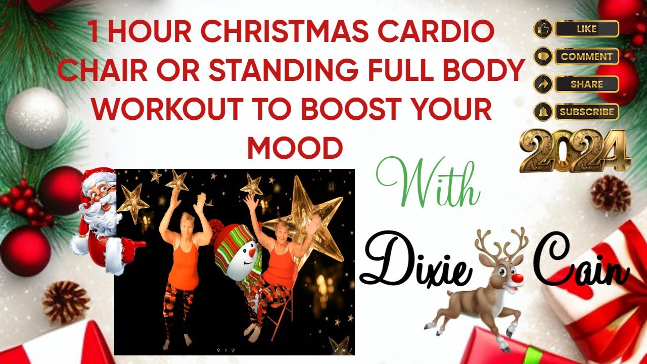 1 HOUR CHRISTMAS CARDIO CHAIR OR STANDING FULL BODY WORKOUT TO BOOST ...