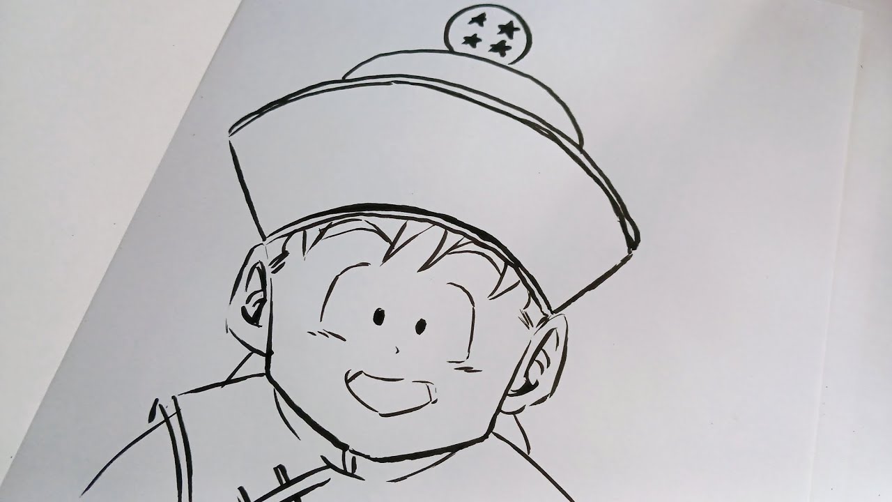 Draw Gohan Kid using marker pen Dragonball - YouTube