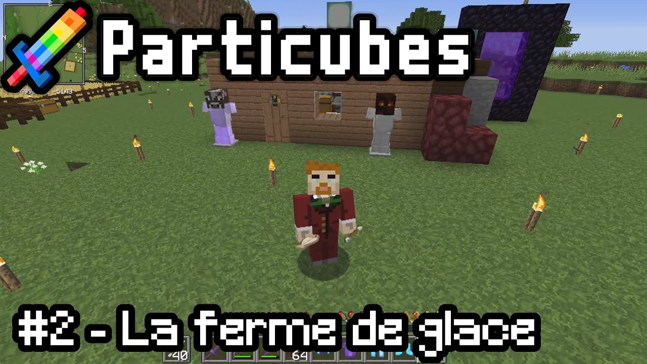 CHEMIN NETHER ET FERME À GLACE 🥶 [Particubes #002] - Minecraft 1.16 ...