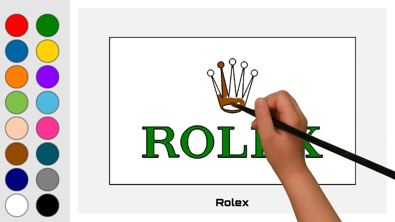 Coloring Rolex Logo - YouTube