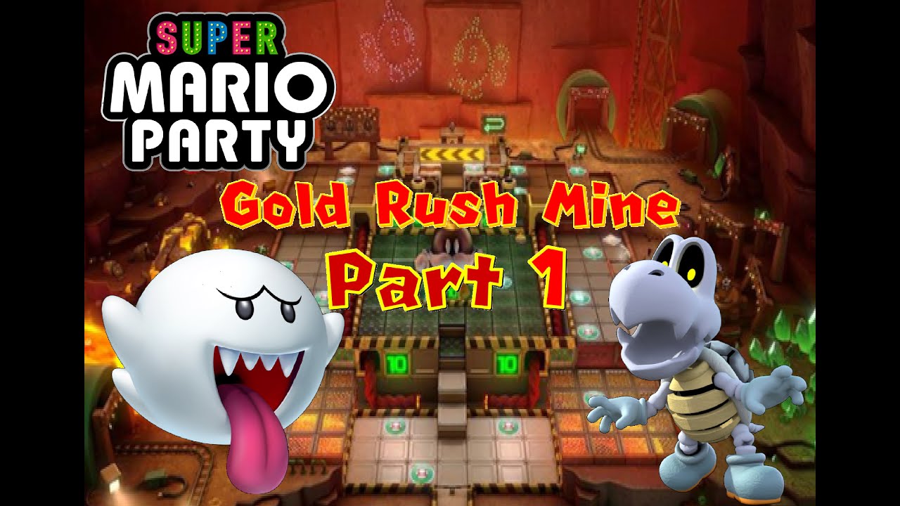 Let's Play Super Mario Party - Gold Rush Mine - Part 1 - YouTube