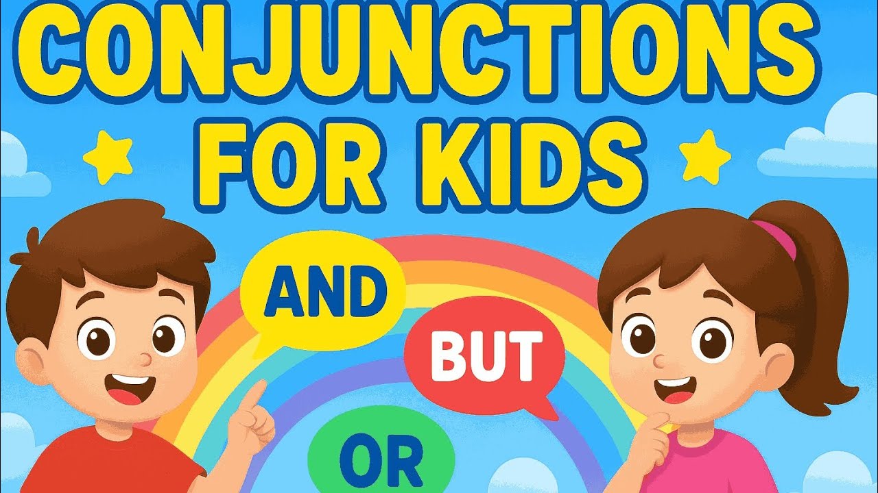 Conjunctions for Kids | English Grammar Lesson (Class 1–3) - YouTube
