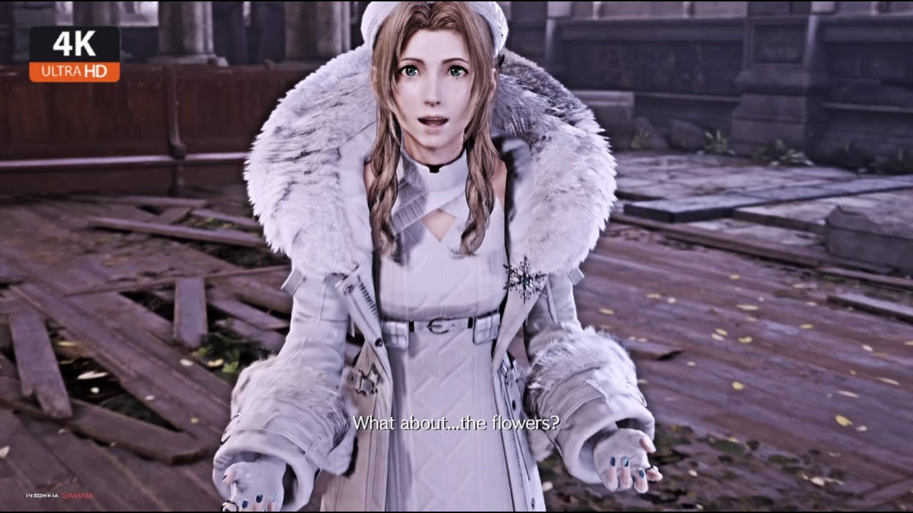 [4K] Aerith Fairy of Snowfall (EverCrisis Christmas Outfit) Part 1 ...