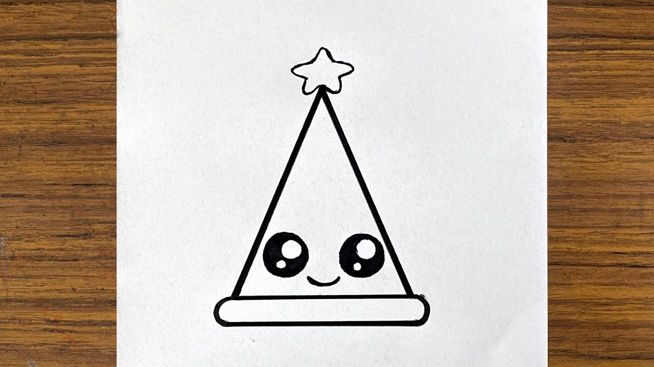 HOW TO DRAW A CUTE PARTY HAT || EASY DRAWING IDEAS FOR KIDS || Sayah ...