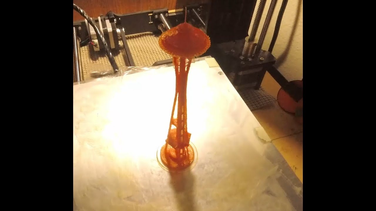 3D Printing the Seattle Space Needle (6x Timelapse) - YouTube