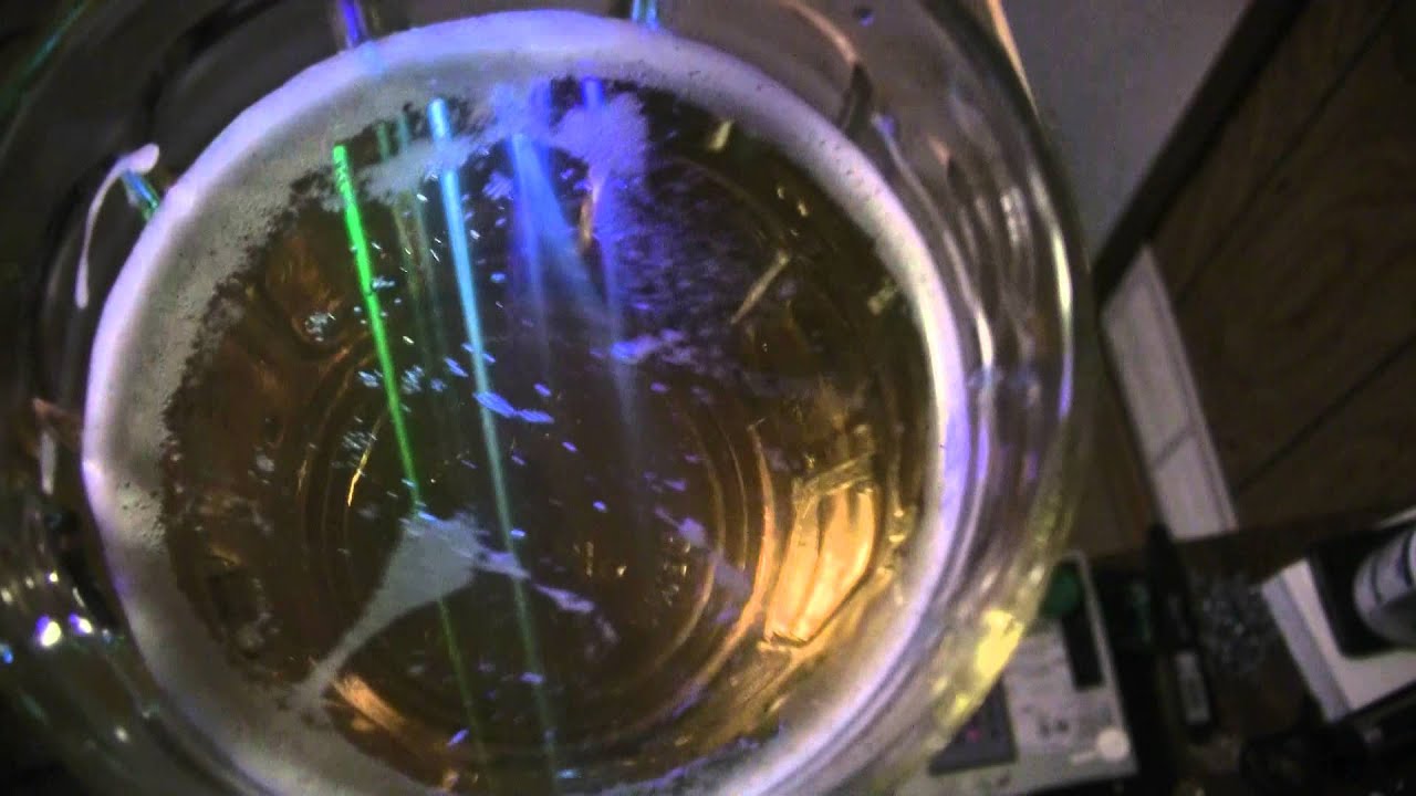 Eight Line Argon Laser Passing Through My Beer - YouTube