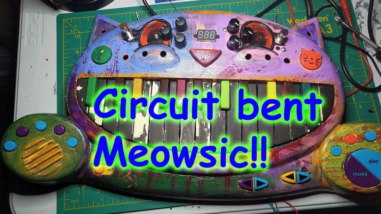 Circuit Bent/Modded Meowsic Keyboard Demo - YouTube