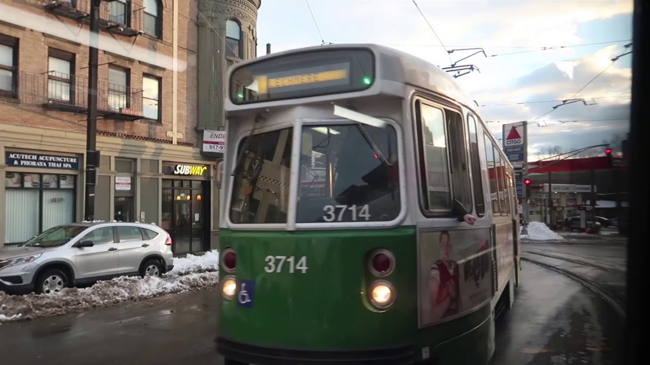MBTA Bus & Trolley at Riverway - YouTube