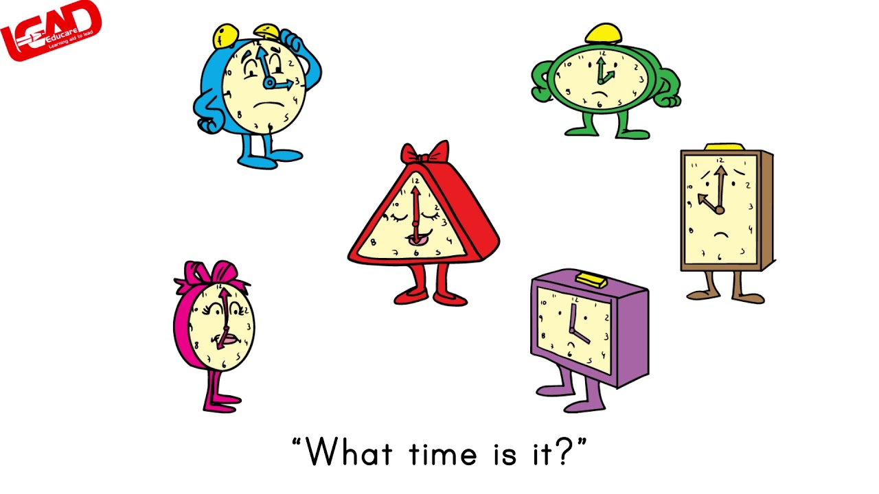 Learning With Funny Animated Cartoons | What Time is It | Telling The ...