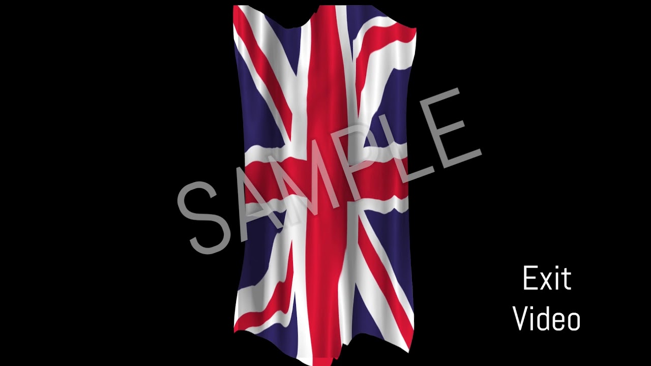 Union Jack Vertical Banner Flag 3D Animation - Kent Media Group - YouTube