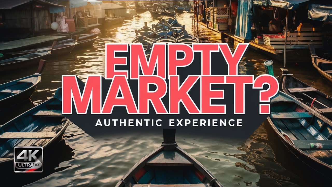 EMPTY Floating Market in Bangkok? 😱 4K WALKING TOUR | NO TOURISTS - YouTube