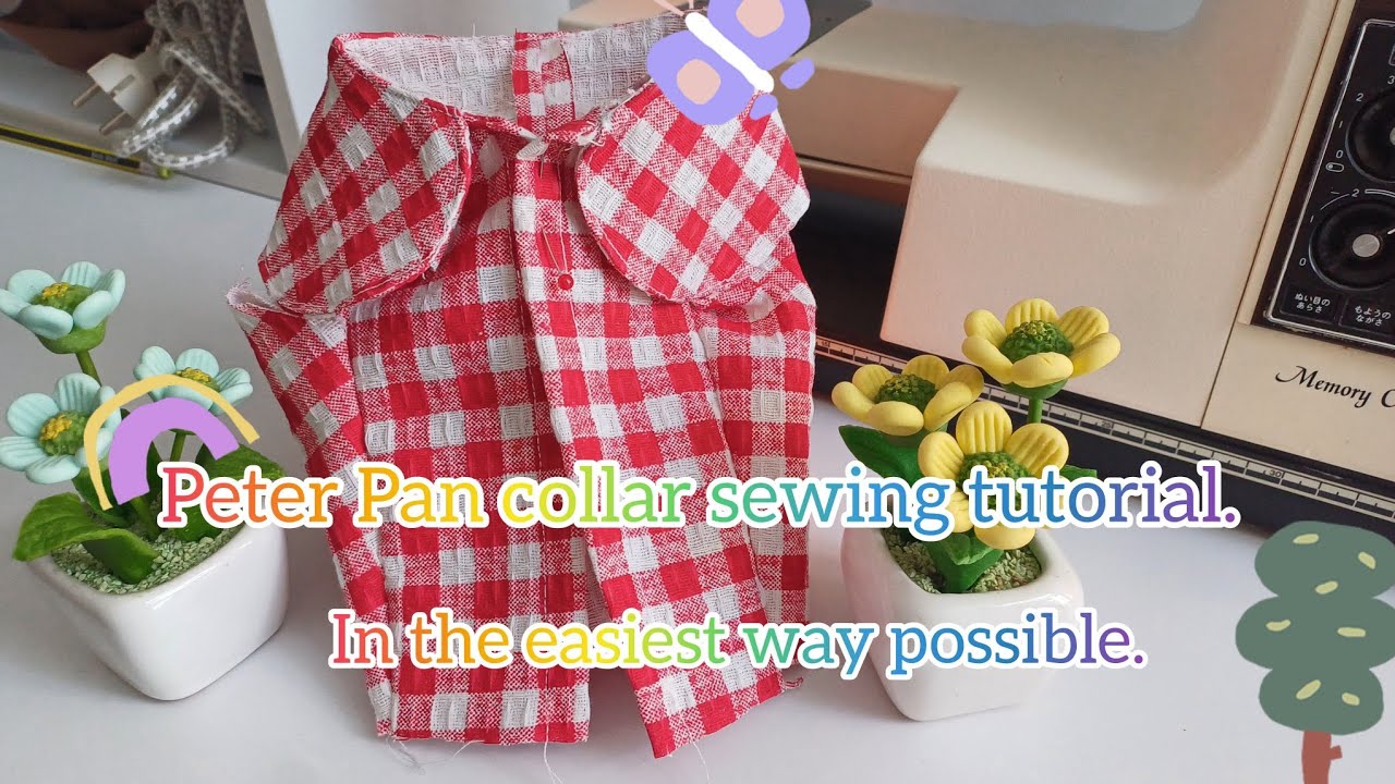 🧵🔥👌How to Sew a Peter Pan Collar | Easy Step-by-Step Tutorial #Sewing # ...