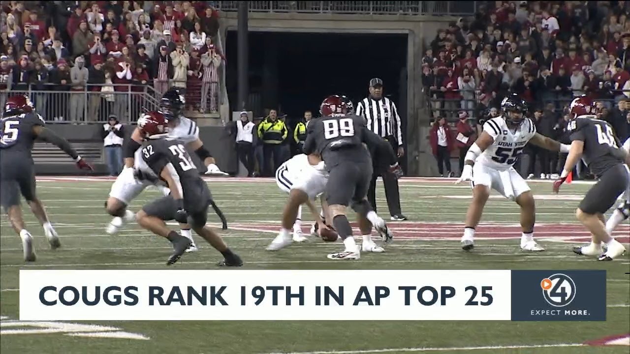 Cougs rank 19th in AP Top 25 - YouTube