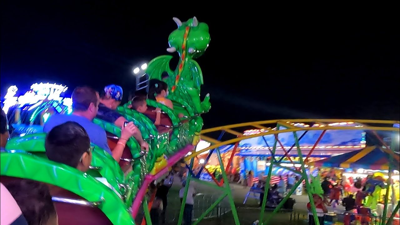 Dragon's Nest coaster at Sevier County Fair (September 5th, 2021) - YouTube