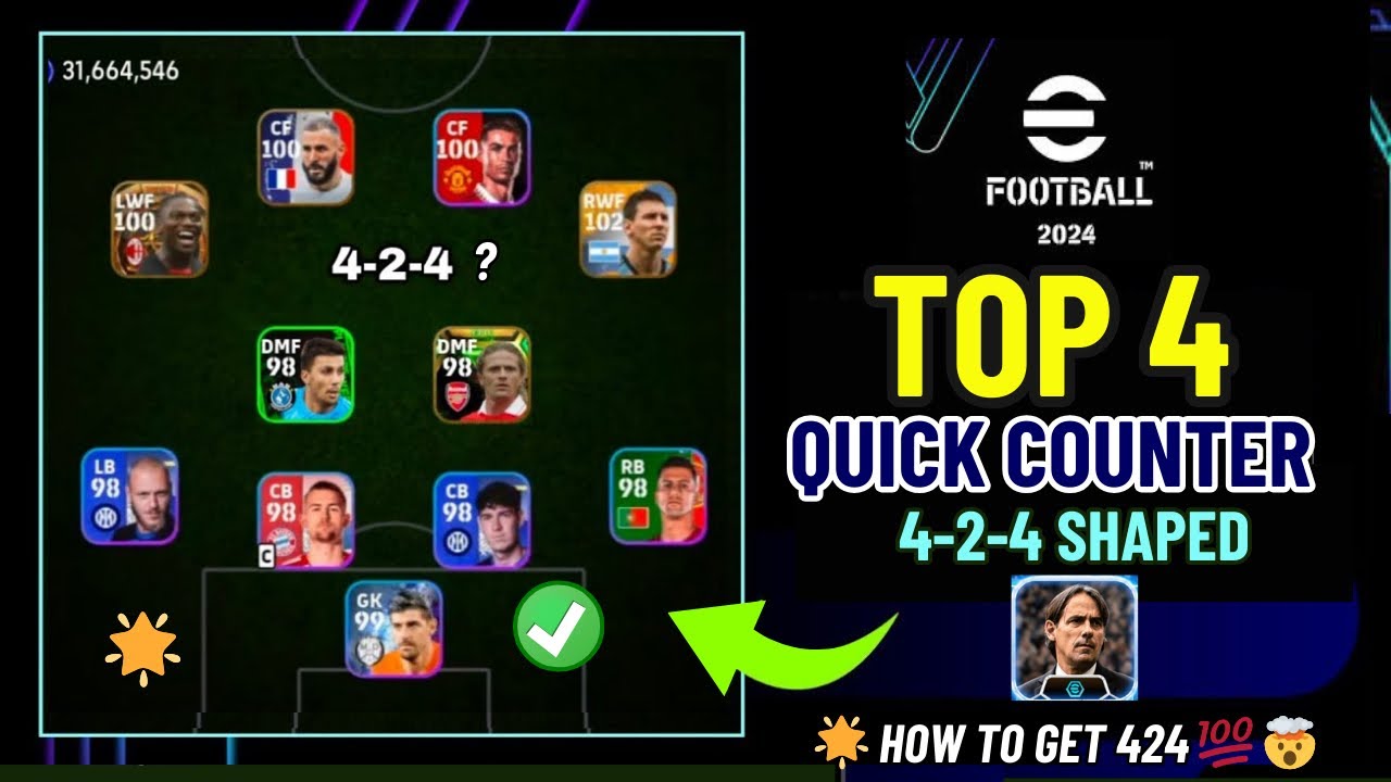Top (4) 424 Shaped Quick Counter Best Formations & How To Get 4-2-4 ...