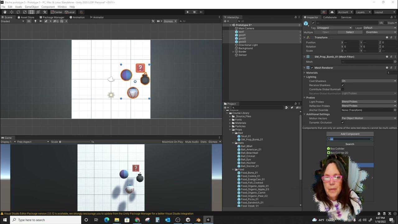 unity create with code unit 5 lesson 5.1 Clicky Mouse - YouTube