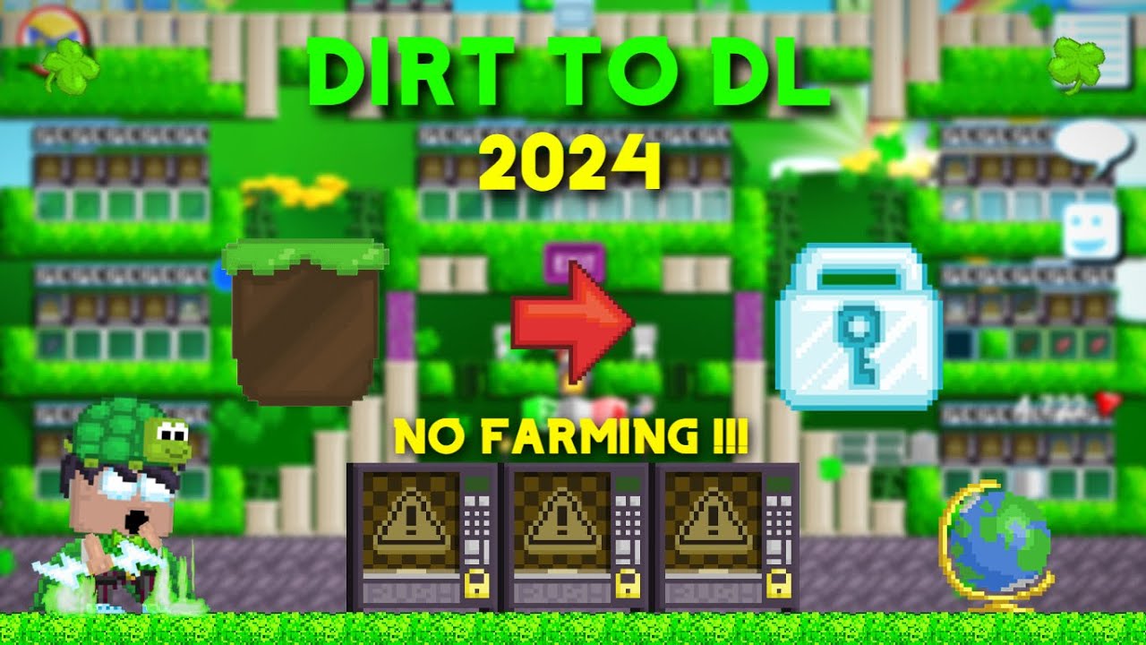 DIRT TO DL IN 1 DAY Growtopia 2024 [EASY TUTORIAL] In 1 Video | GROWTOPIA - YouTube