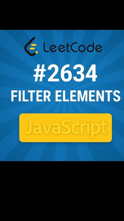 Your First JavaScript Interview Hack! LeetCode 2634 #shortsfeed #shortvideo #shotrs #leetcode ...