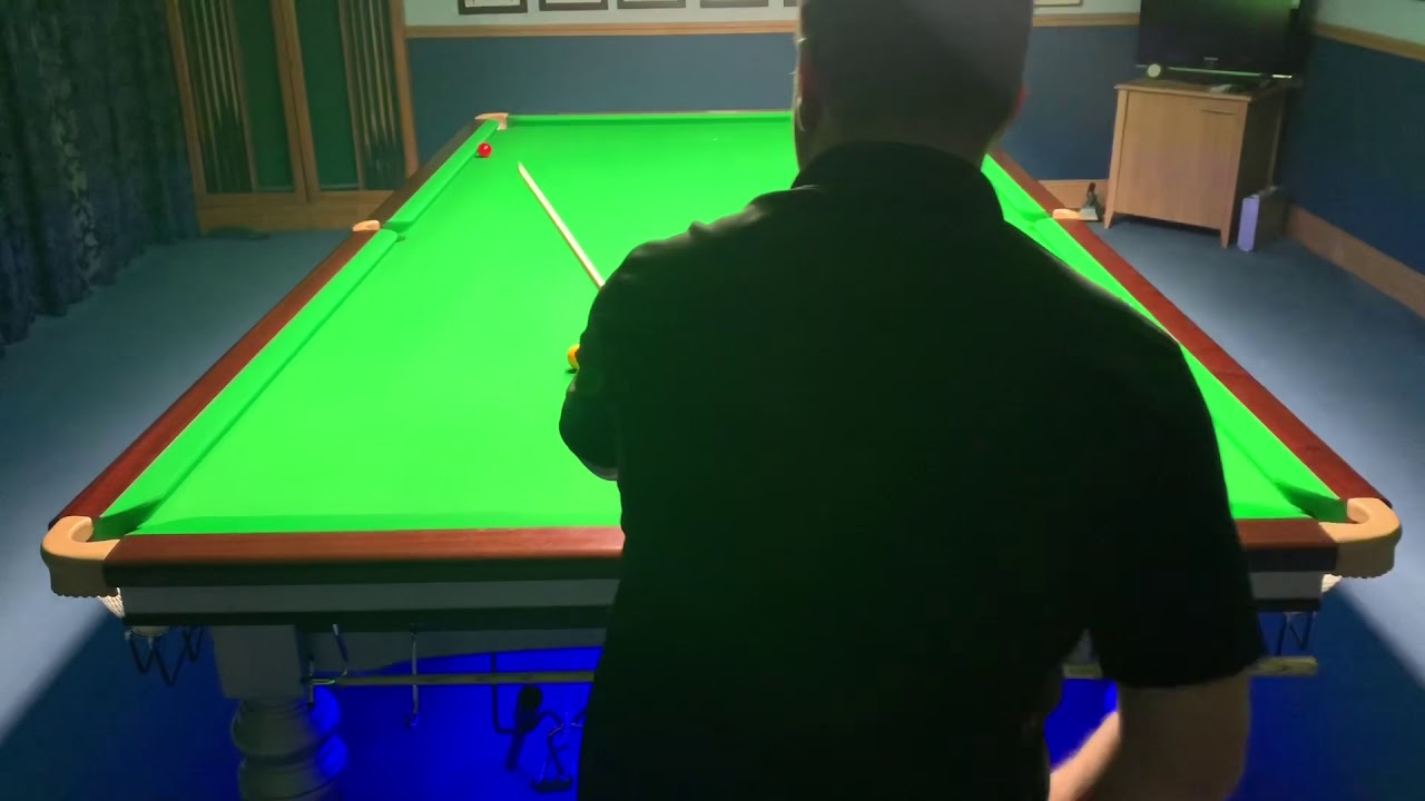 Long range cushion first cannon played by Rob Hall in English Billiards ...