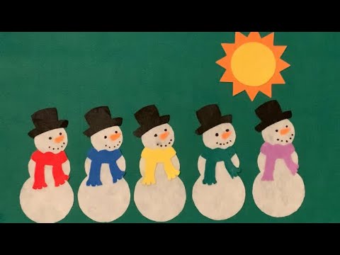Five Little Snowmen | Felt Story & Counting Song - YouTube