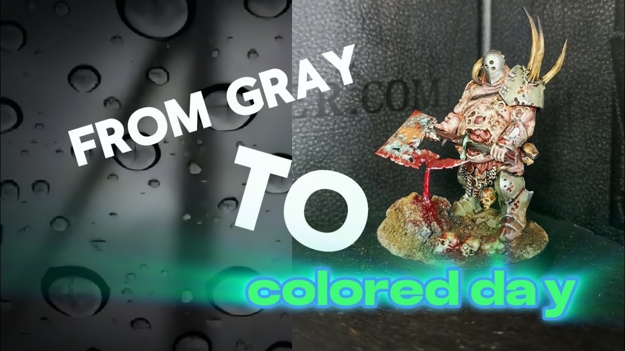 WARHAMMER AGE OF SIGMAR, Nurgle LORD OF PLAGUES, painting tutorial # ...