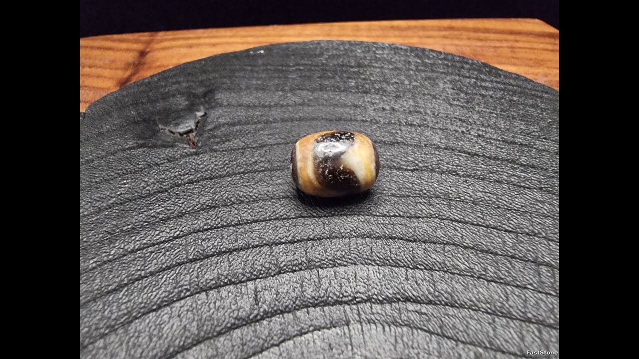 Batu Akik Dzi Tiger Fang Tooth Blessed Tibet Protector Stone 14x10mm ...