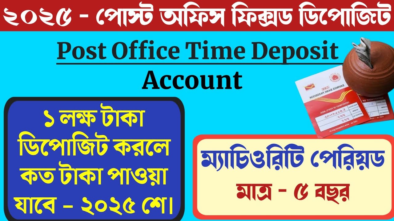 Post Office Fixed Deposit 2025 | Post office Time Deposit Account ...