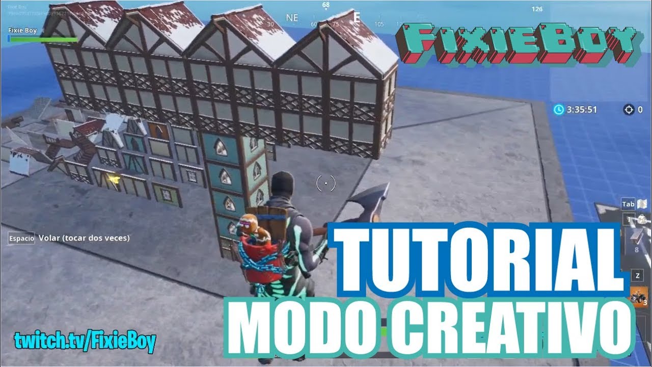 COMO USAR EL MODO CREATIVO DE FORTNITE, TUTORIAL BÁSICO PARTE 1 - YouTube